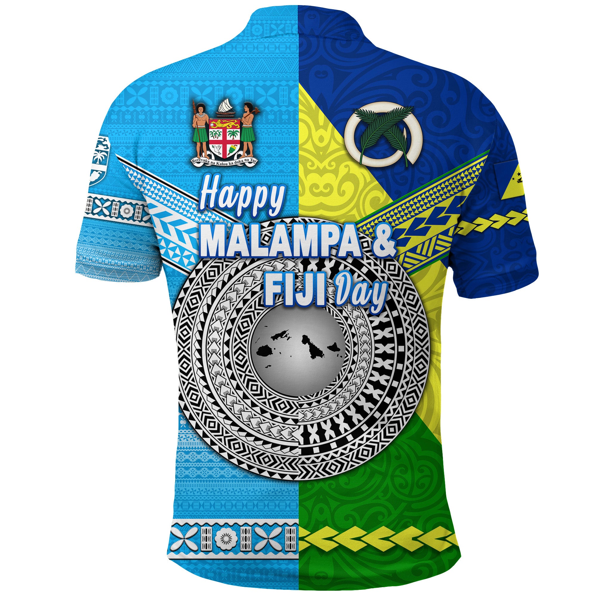 Happy Vanuatu Malampa Province and Fiji Day Polo Shirt KID Together LT8