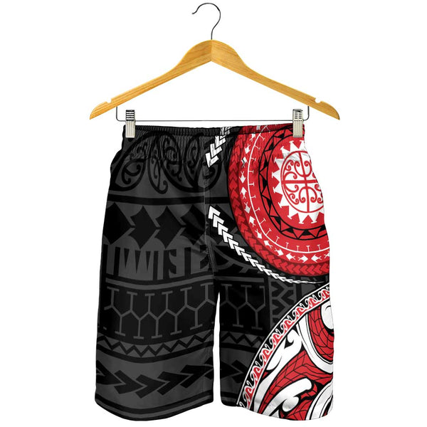 New Zealand Red Maori Koru Simple Style Shorts for Men LT05