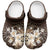 Samoa Siapo Pattern With Brown Hibiscus Clogs Shoes LT05 Brown ...