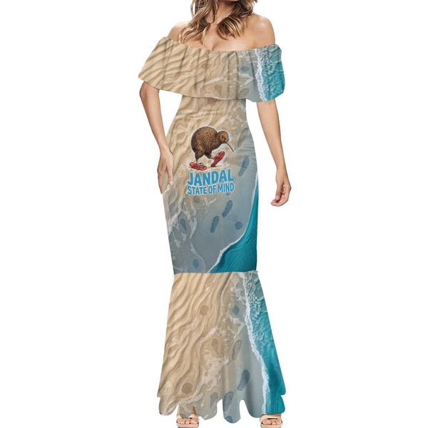 Kiwi Jandal Beach Life Mermaid Dress New Zealand Flip Flops Ocean Wave ...