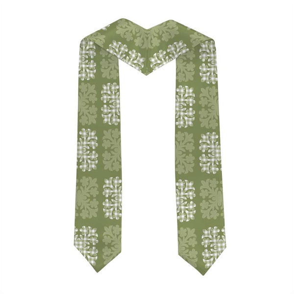 Vesuvian Green Palaka Quilt Hawaii Graduation Stole Traditional Hawaii ...