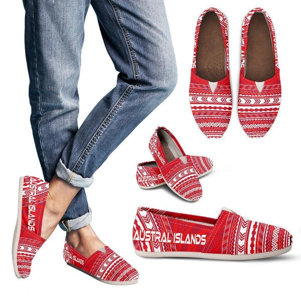 Austral Islands Casual Shoes - Polynesian Flag Chief Version
