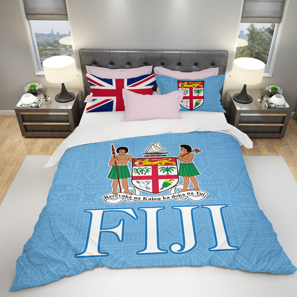 Fiji Bedding Sets - Fijian patterns ver2 Blue - LT20