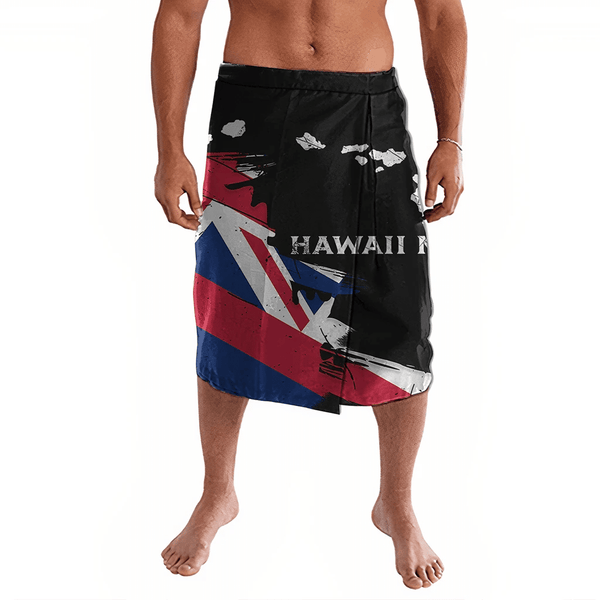 Polynesian Pride Clothing Hawaiian Flag Hawaii Map Nei Polynesian Ie ...