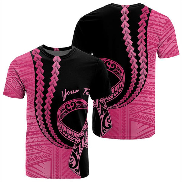 Polynesian Pride (Custom) T Shirt Pinktober Black T Shirt