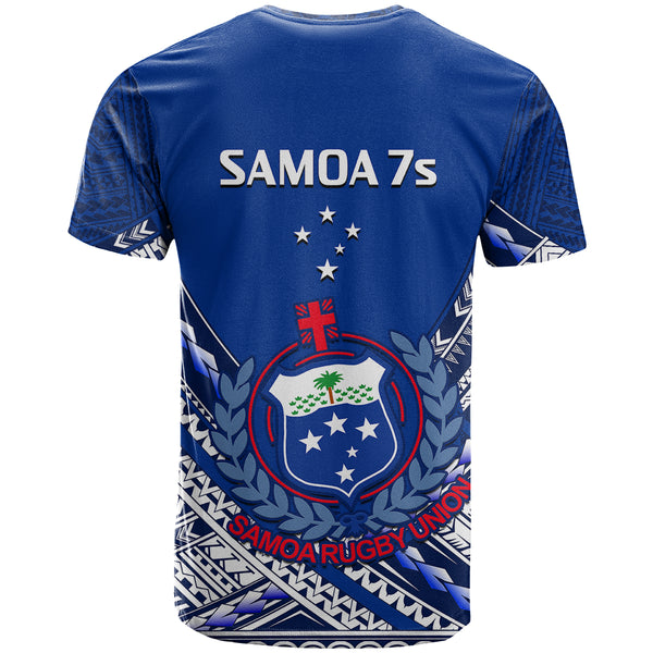 Samoan Rugby Manu Samoa 7s Polynesian Pattern T Shirt LT14