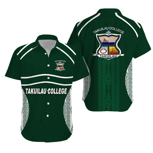 Takuilau College Tongan Patterns Hawaiian Shirt - LT12
