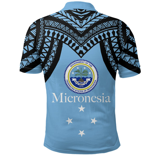 Federated States of Micronesia Polo Shirt Micronesia Pattern LT12