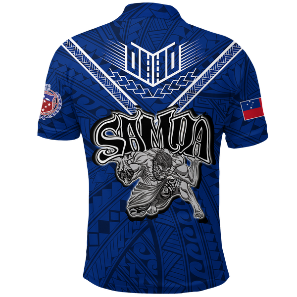 Toa Samoa Rugby Polo Shirt Samoan Warrior Pride LT12
