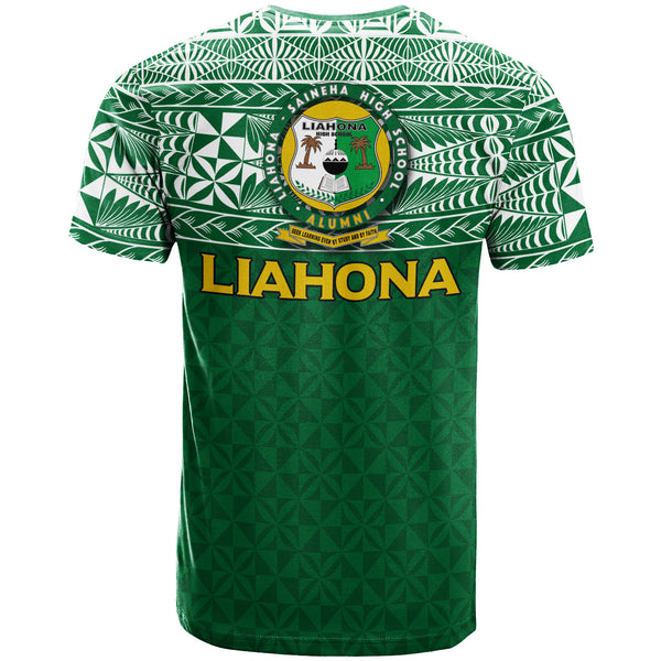 Liahona Tonga T Shirt Tongan Pattern LT12