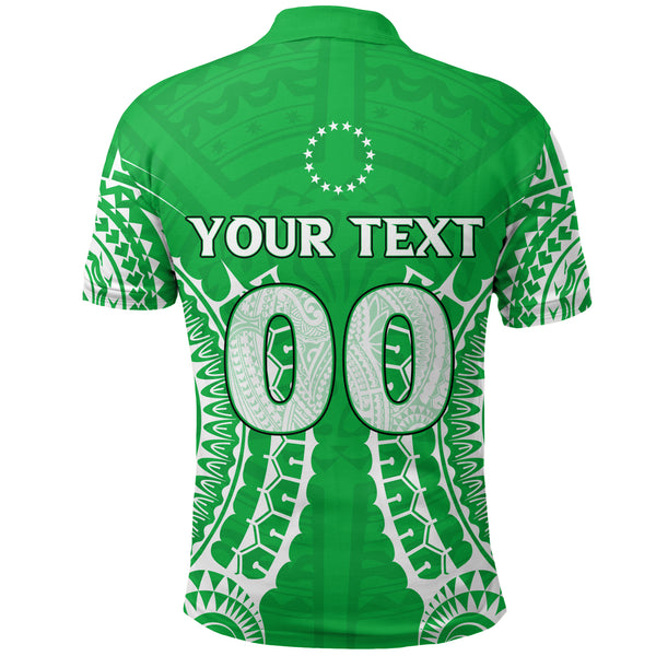 Custom Cook Islands Rarotonga Polo Shirt Tribal Pattern LT12
