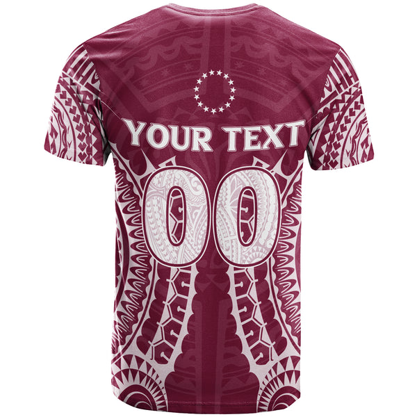 Custom Cook Islands Mangaia T Shirt Tribal Pattern LT12