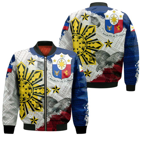 Philippines Filipino Tribal Eagle Bomber Jacket - LT2