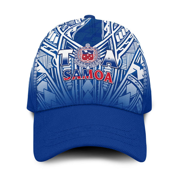 Samoa Rugby Classic Cap Toa Samoa Polynesian Pacific Navy Version LT14