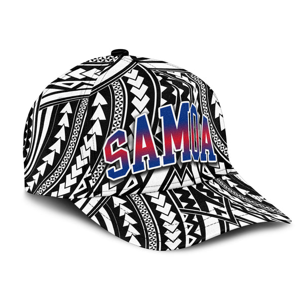 Samoa Tribal Polynesian Classic Cap Simple Black LT8