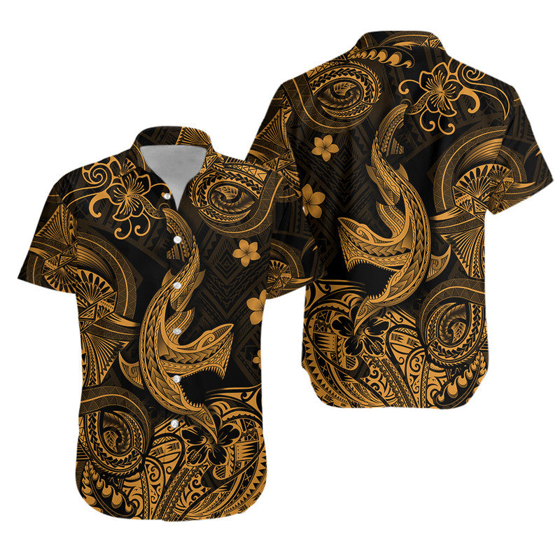 Hawaii Angry Shark Polynesian Matching Dress and Hawaiian Shirt ...