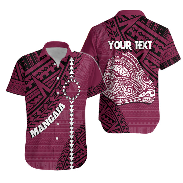 Cook Islands Tribal Personalised Hawaiian Shirt Island Map - Mangaia ...