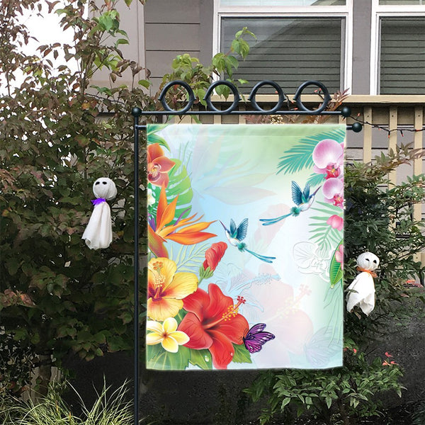 Hawaiian Orchids Strelitzia Hibiscus Plumeria Hummingbirds Polynesian ...