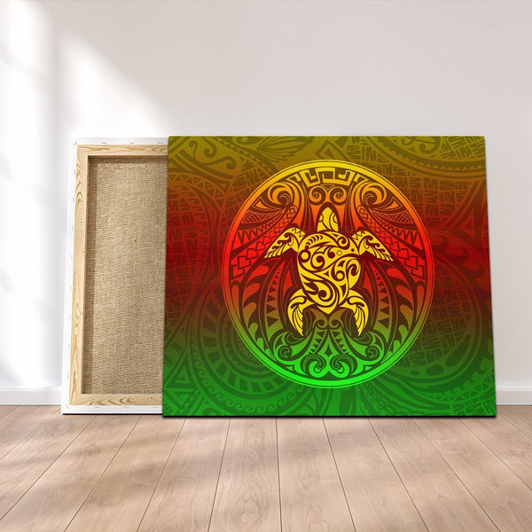 Kanaka Maoli Turtle Polynesian Canvas - AH