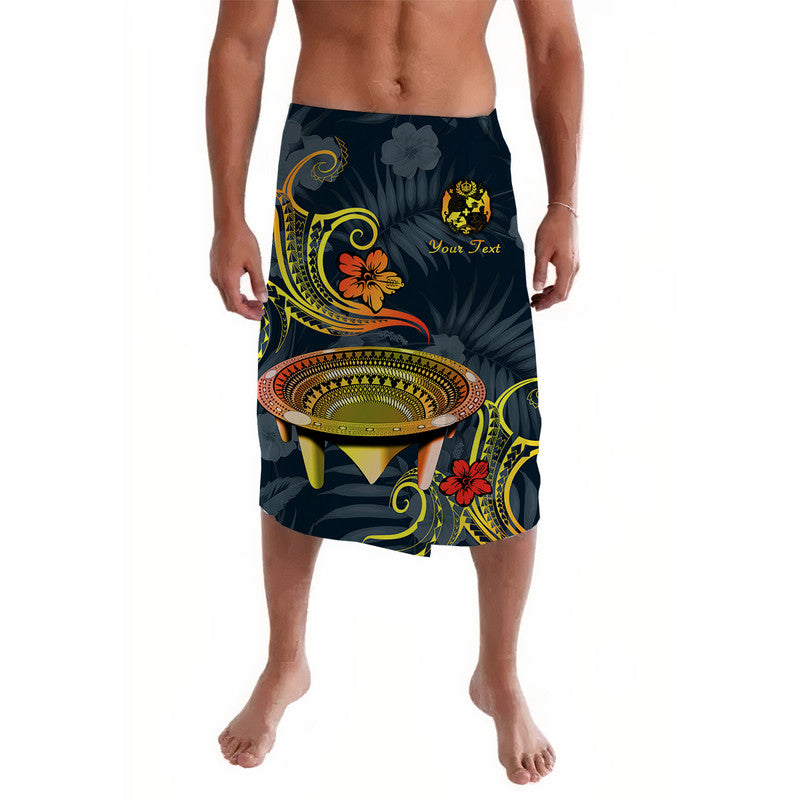 Custom Tonga Lavalava Kumete Kava Bowl Sila Vibes Gradient LT8