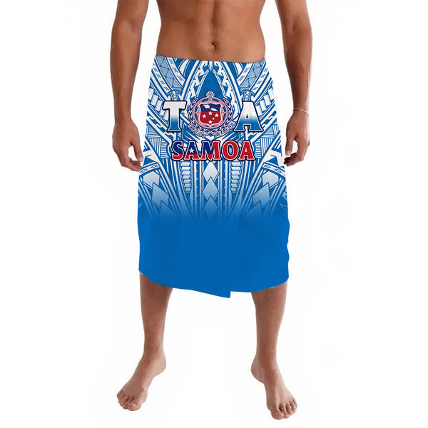 Samoa Rugby Lavalava Toa Samoa Polynesian Pacific Blue Version LT14
