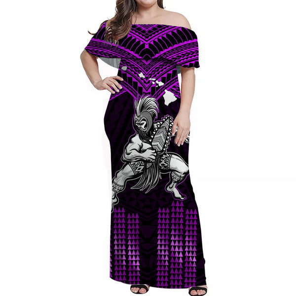 Custom Polynesian Couple Outfits Matching Hawaiian Warrior with Weapon ...