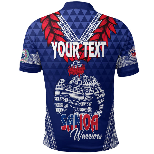 Custom Toa Samoa Polo Shirt Ulafala Style Samoa Warriors LT7