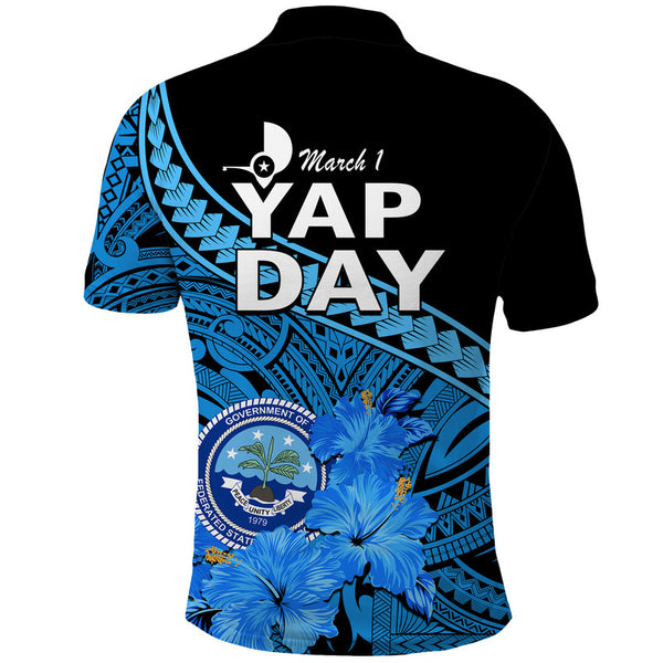 Yap State Day Polo Shirt Yap Flag and FSM Seal LT9