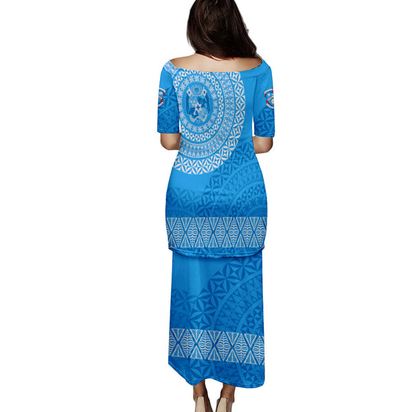Apifoou College Tonga Puletasi Dress Kupesi Style - Ver03 LT7