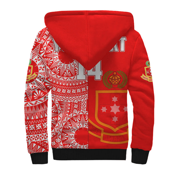 (Custom Text And Number) Kolisi Tonga High School Sherpa Hoodie Class ...