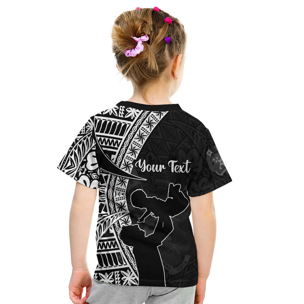 (Custom Personalised) Tonga T Shirt KID Happy Tongan Fathers Day LT13