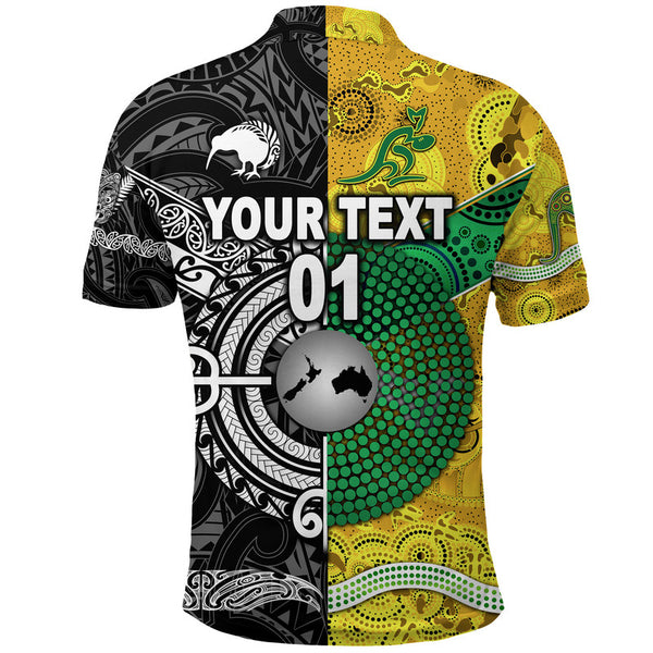 Custom New Zealand Australia Rugby Polo Shirt Maori All Black and ...