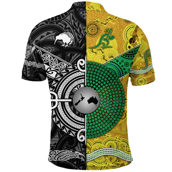 New Zealand Australia Rugby Polo Shirt Maori All Black and Aboriginal ...