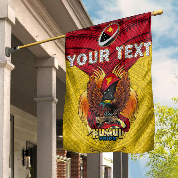 (Custom Personalised) Papua New Guinea Rugby Kumul Pride Flag - LT2