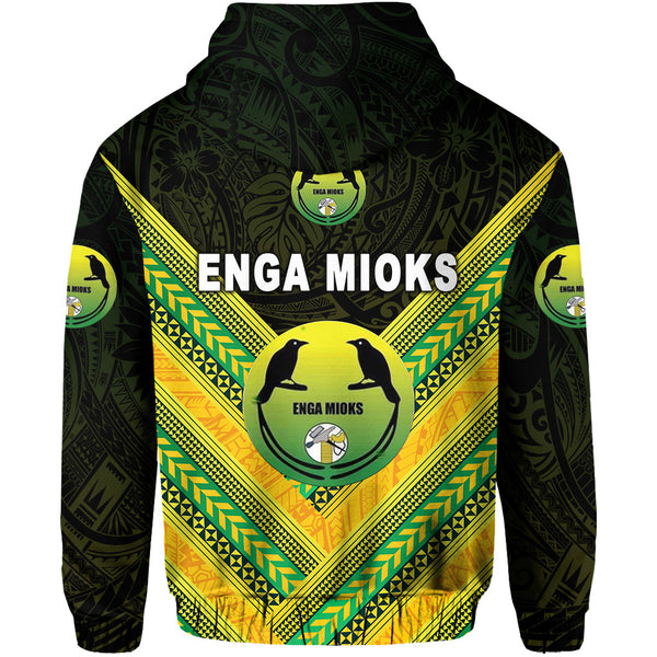 Papua New Guinea Enga Mioks Zip Hoodie Rugby Original Style Black LT8