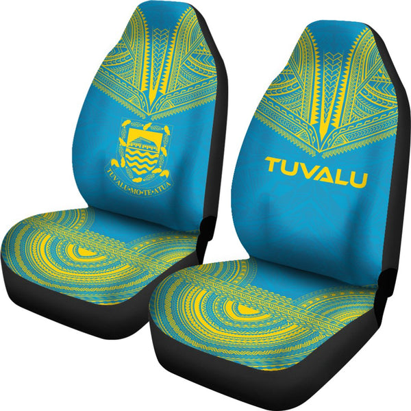 Tuvalu Car Seat Cover - Tuvalu Coat Of Arms Polynesian Chief Tattoo ...