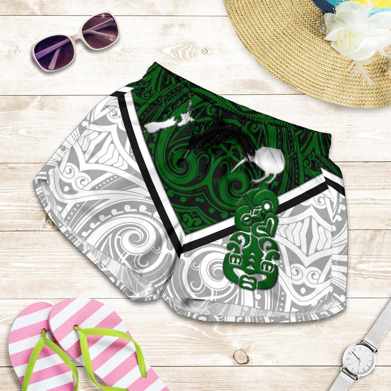 New Zealand Maori Rugby Women Shorts Pride Version - White