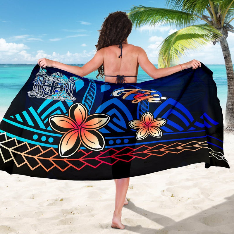 Fiji Sarong - Vintage Tribal Mountain Crest