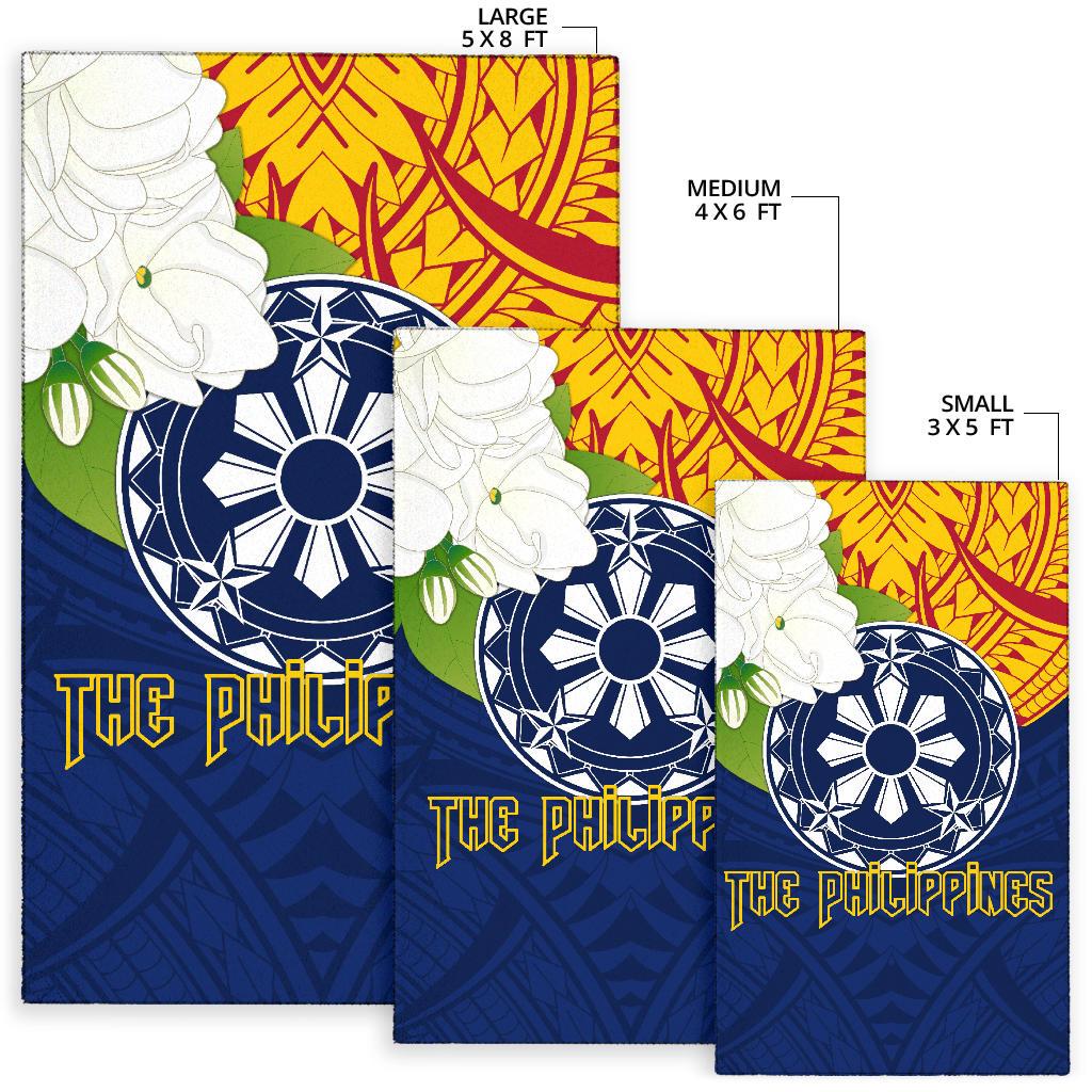 The Philippines Area Rug - Filipino Sampaguita