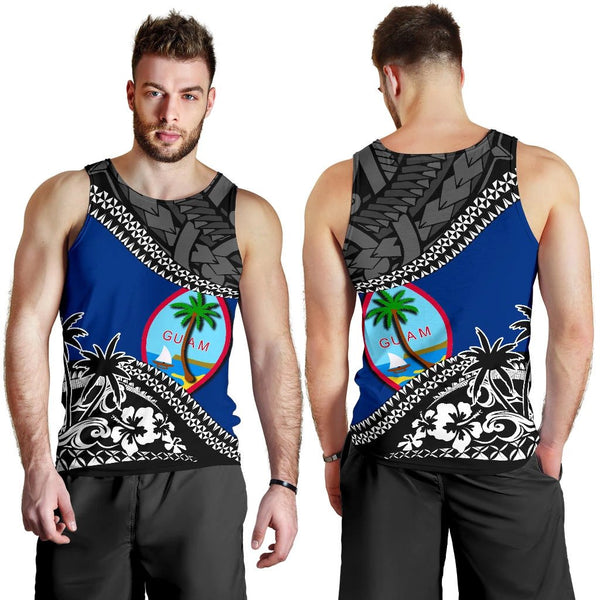 Guam Men Tank Top Fall In The Wave