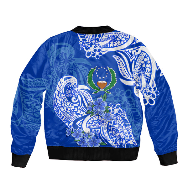 (Custom Personalised) FSM Pohnpei State Bomber Jacket Polynesian Floral ...