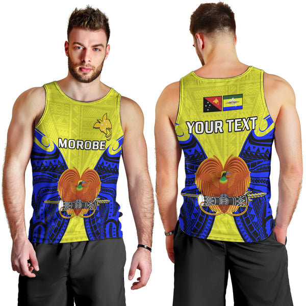 (Custom Personalised) Papua New Guinea Men Tank Top Morobe Province Mix ...